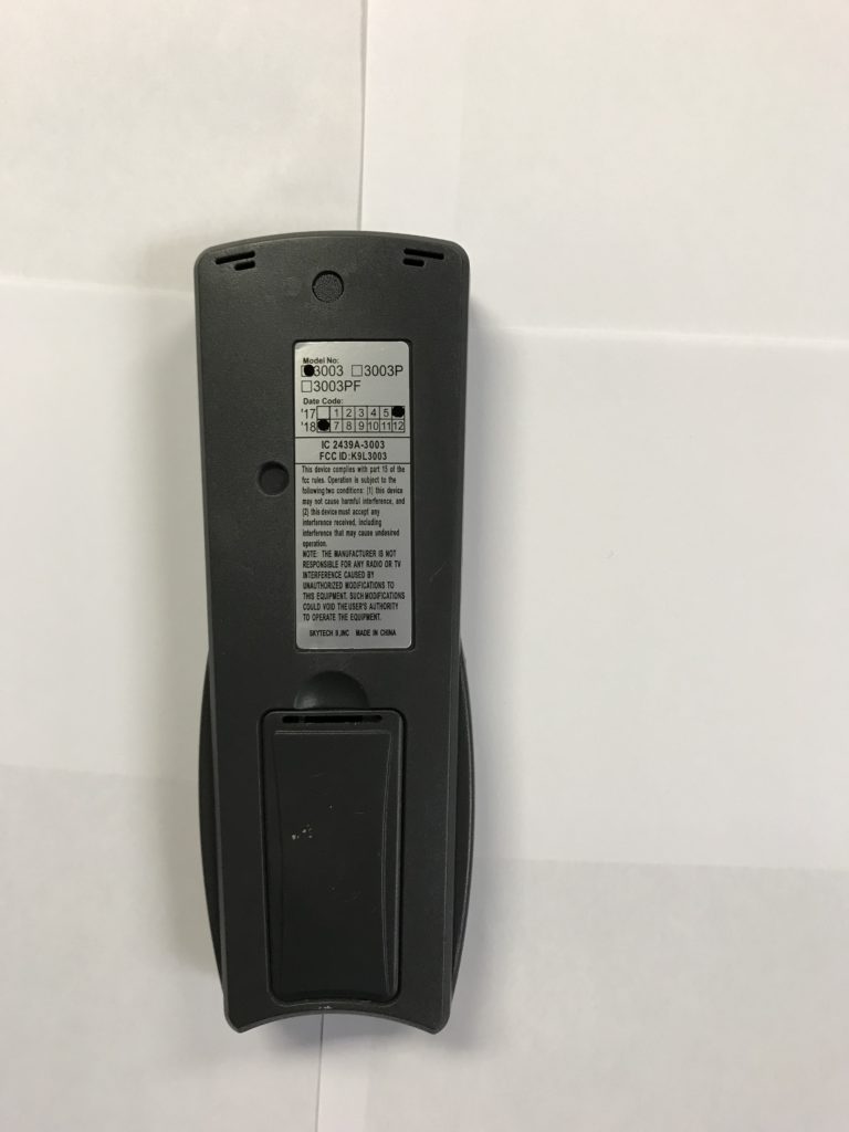 Skytech Fireplace Remote Control Replacement Handset (SKY-3003P-TX/SKY ...