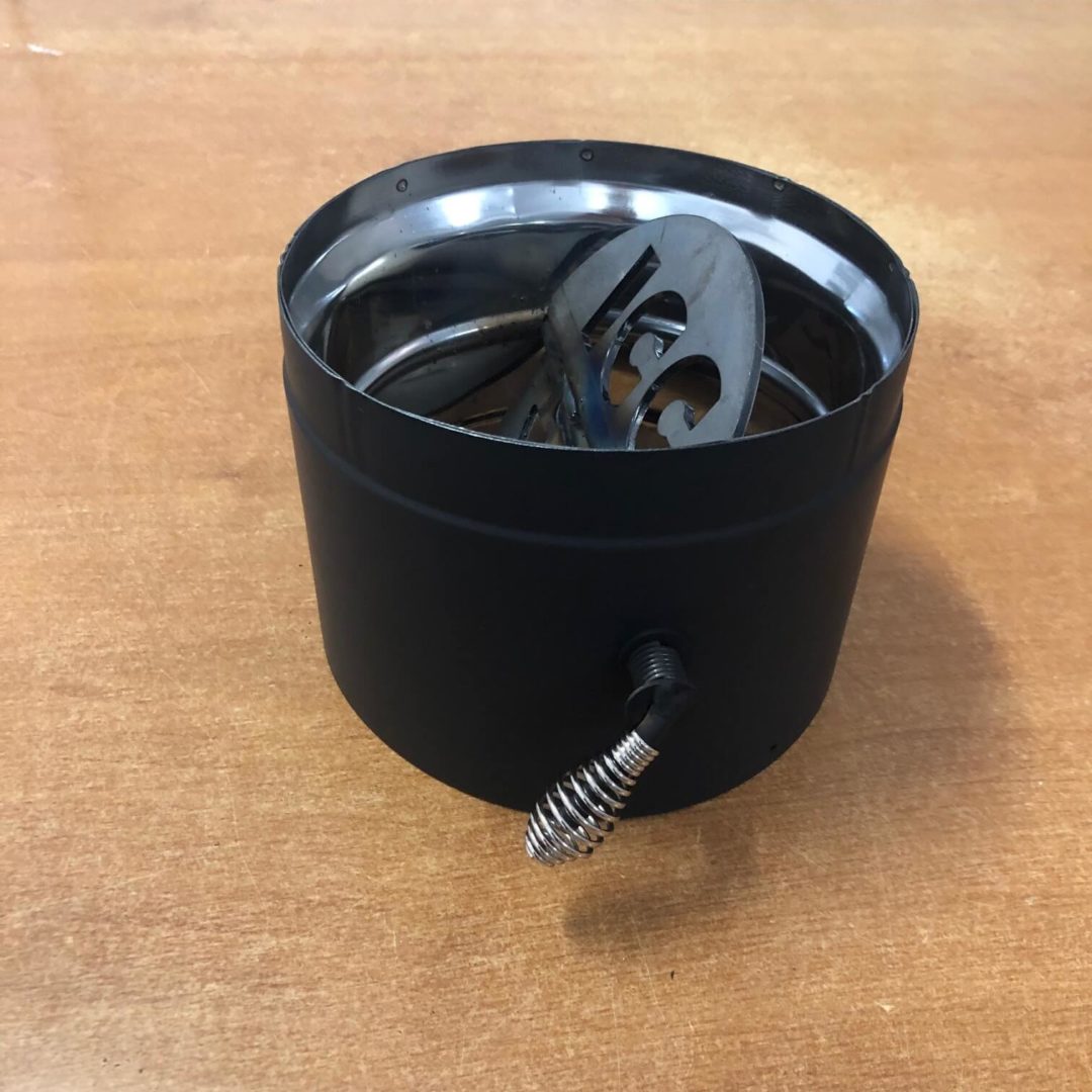 ICC Ultra Black Double Wall Stove Pipe Damper Section (UBD)