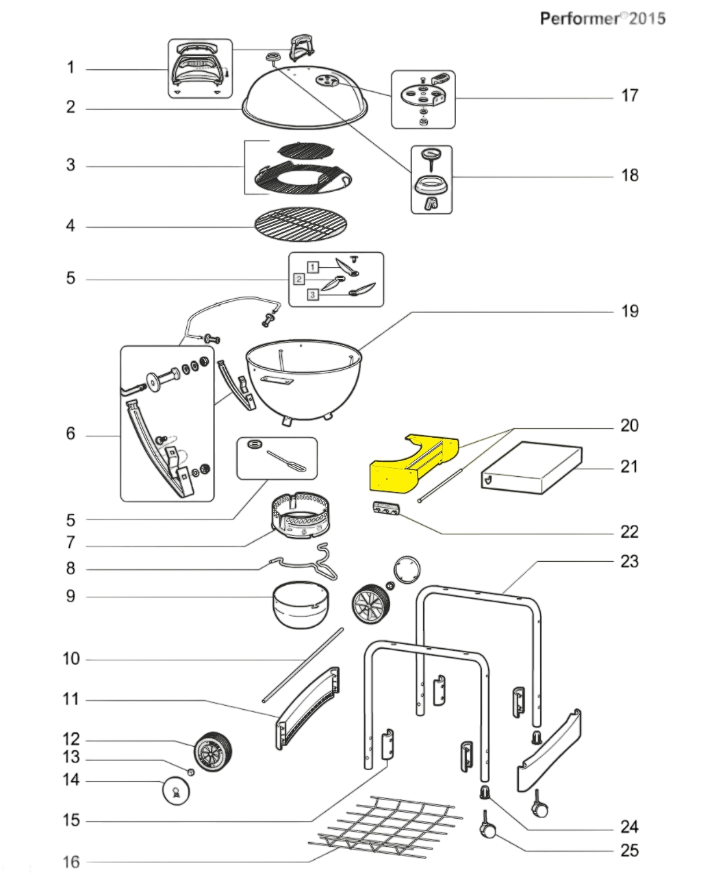 Weber Side Table Bracket - Performer | Friendly Fires