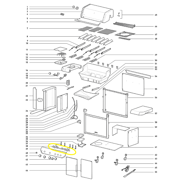 Weber LP Manifold Assembly - 2022 Genesis 300 Series (64564)