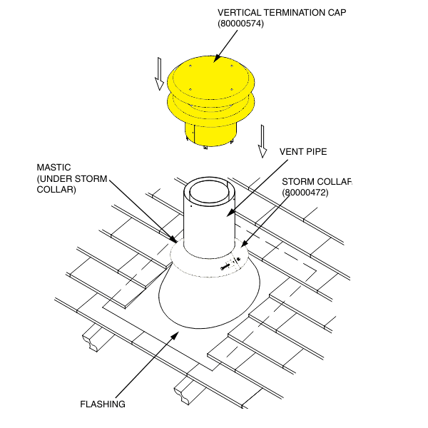 Town & Country Vertical Termination Cap (80000574/TCVT.9365)
