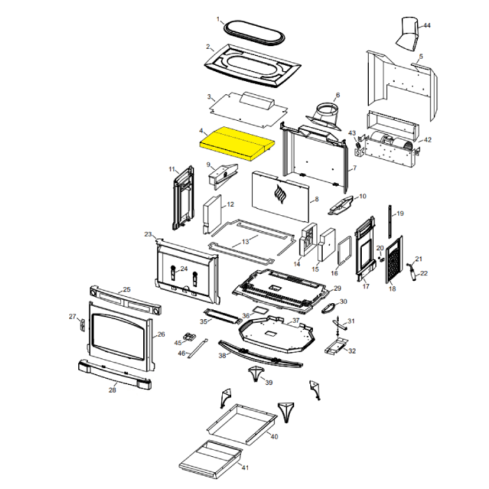 Regency Hampton Baffle Assembly - H300 (220-514/220514)