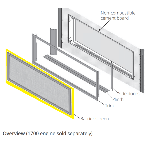 Valor Barrier Screen Assembly - L2 1700 (4005562) | Friendly Fires